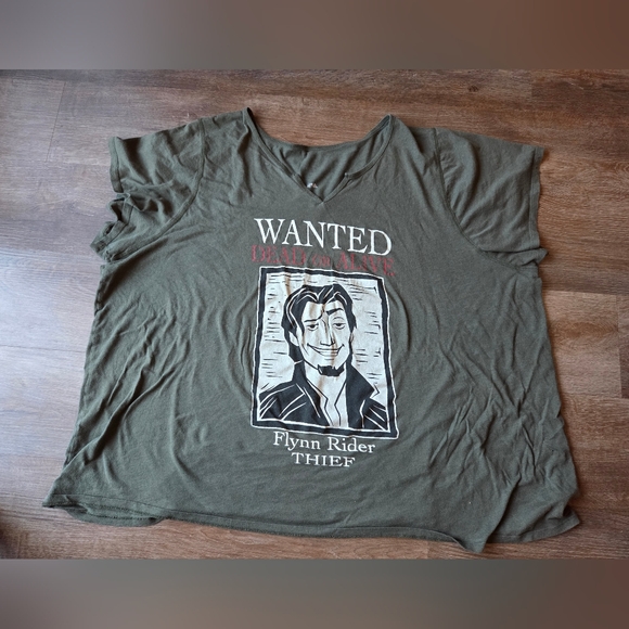 Disney | Tops | Disney Princess Tangled Flynn Rider Wanted Dead Or ...